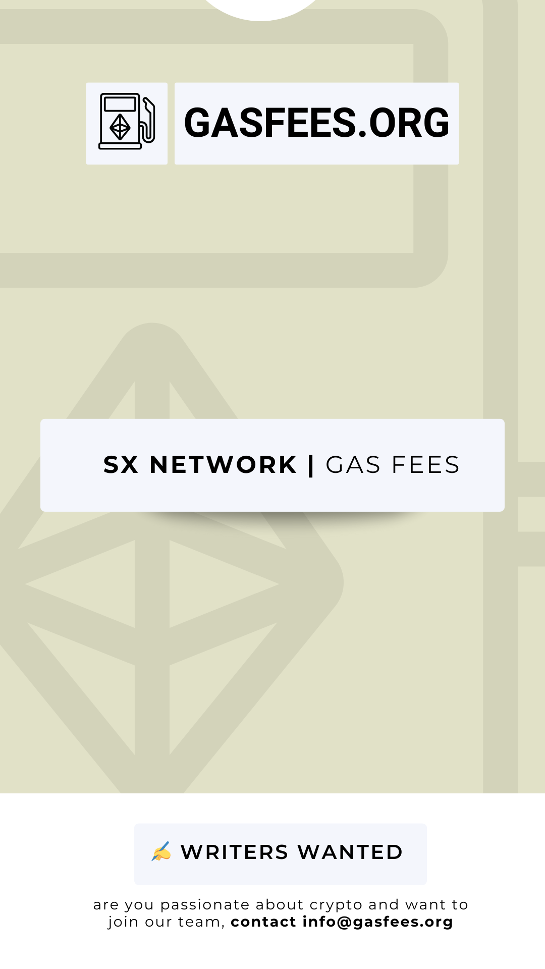 What Are SX Network Gas Fees? | gasfees.org